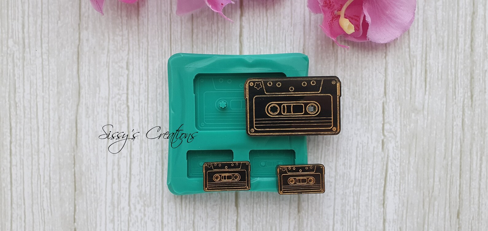 Music Cassette Mold 4 Cm for Resin and Polymer Clay | Etsy