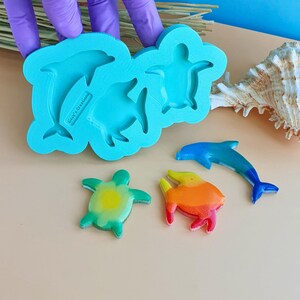 Sea Animals Silicone Mold for Ocean Glossy Resin Art and Summer ...