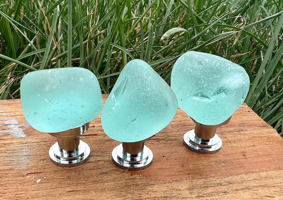 Sea Glass Sea Foam Knobs, Nauticalknobs, Seaglass Pulls, Petite Knobs, Coastal Decor, Coastal ...
