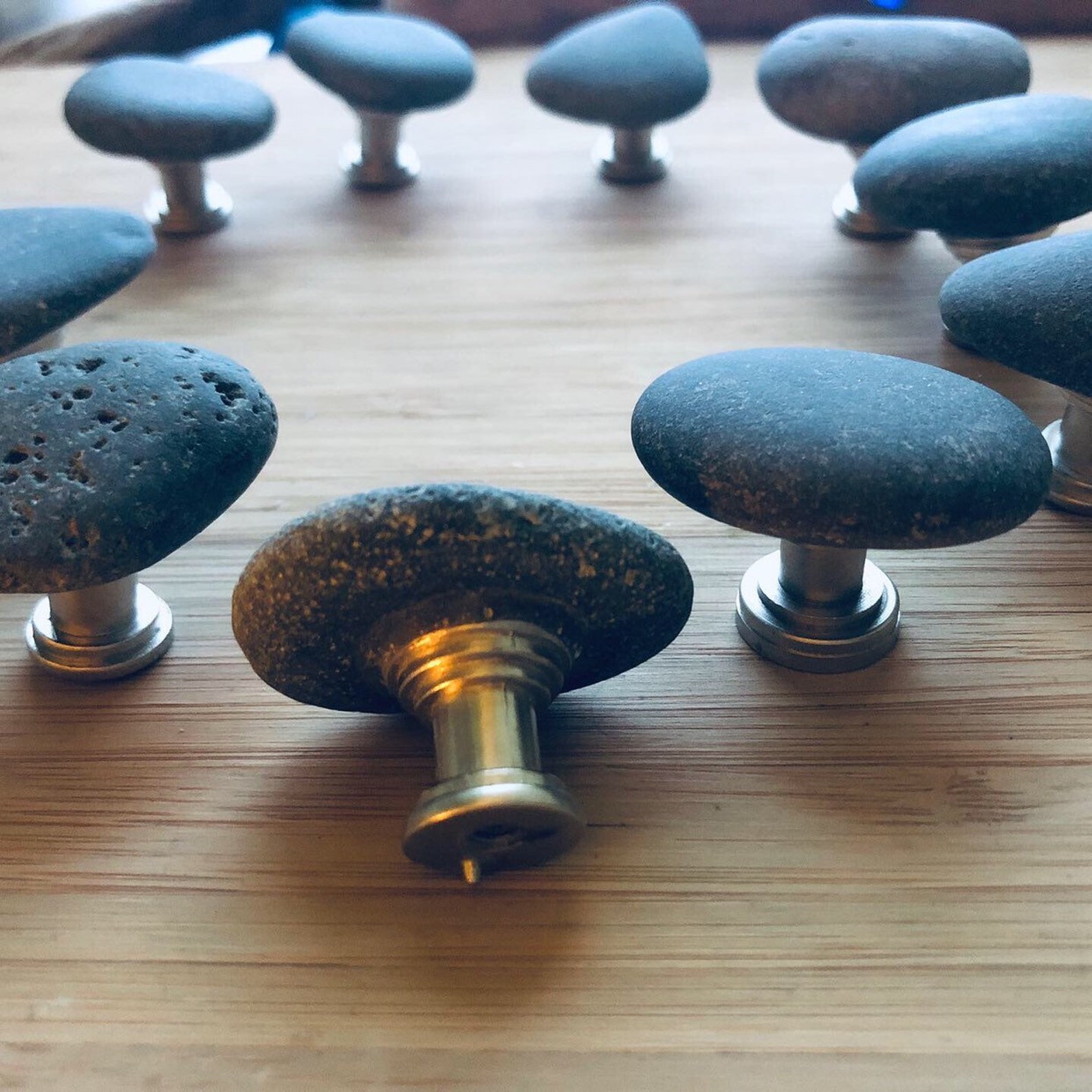 Beach Stone Nautical Knobs Beachy Cabinet Knobs Nautical - Etsy