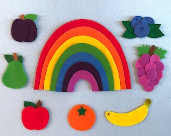 Rainbow Puzzle/ Rainbow Stew / Rainbow Colors Felt Story / Flannel ...