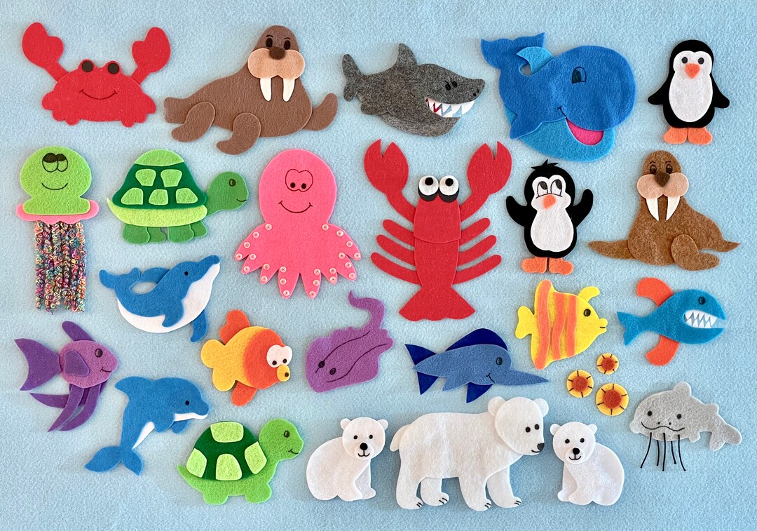 There's a Ruckus in the Ocean Felt Board Story/felt Board Stories ...