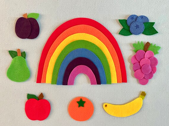 Rainbow Stew Felt Set/rainbow Stew Flannel Board Story/teacher | Etsy