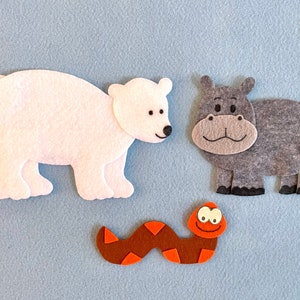 What Does Polar Bear Hear? Felt Board Story/felt Board Stories/polar ...