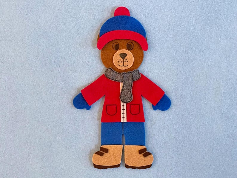 Weather Bear Felt Board Set: Dress-up Teacher Resource - Etsy