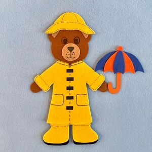 Weather Bear Felt Board Set: Dress-up Teacher Resource - Etsy