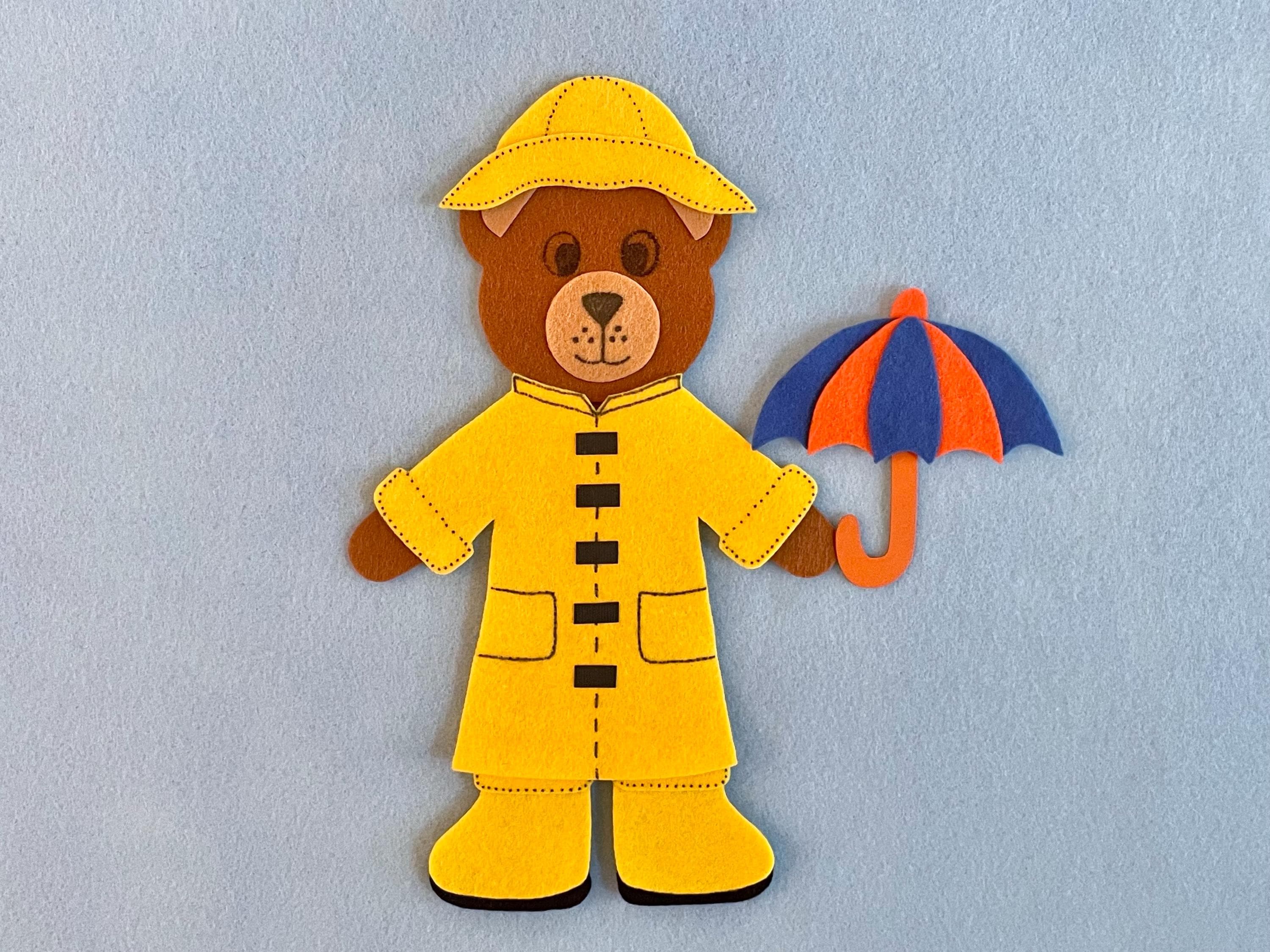 Weather Bear Felt Board Set: Dress-up Teacher Resource - Etsy