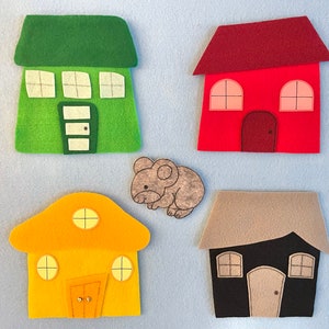 Mouse Hide and Seek Felt Board Set: Learning Colors Story - Etsy