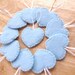 10 Blue Heart Decorations Light Blue Wedding Decor Blue Felt - Etsy
