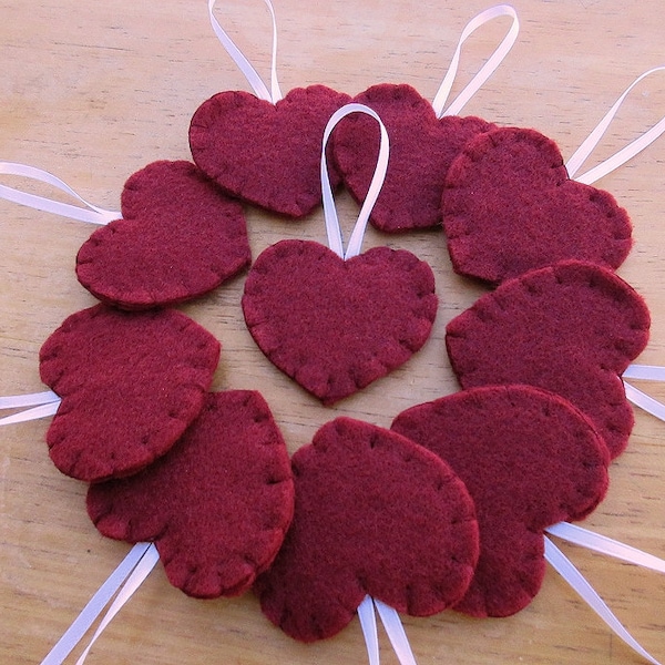 Burgundy Felt - Etsy