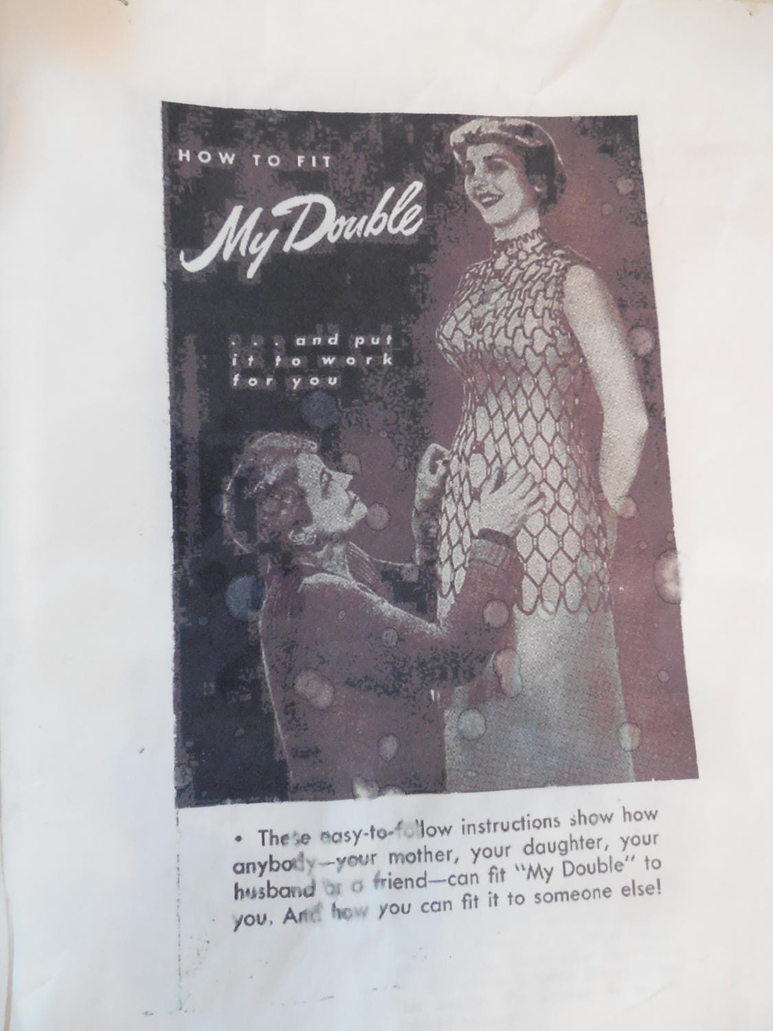 Instructions Only for Wire My Double Dress Form...mannequin, Industrial ...