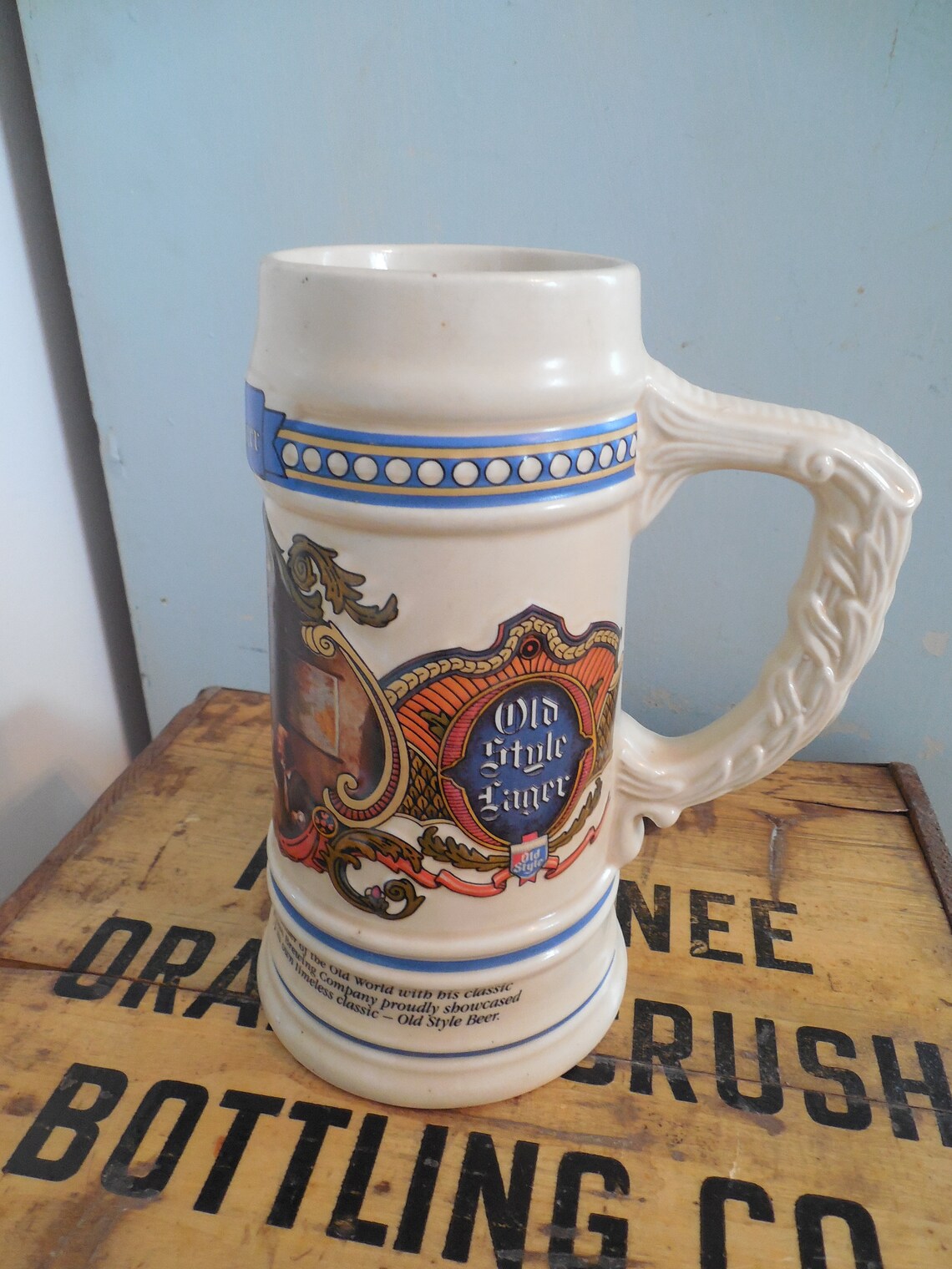 Vintage Old Style Beer Mug Stein 1991 Heileman's Brewing - Etsy
