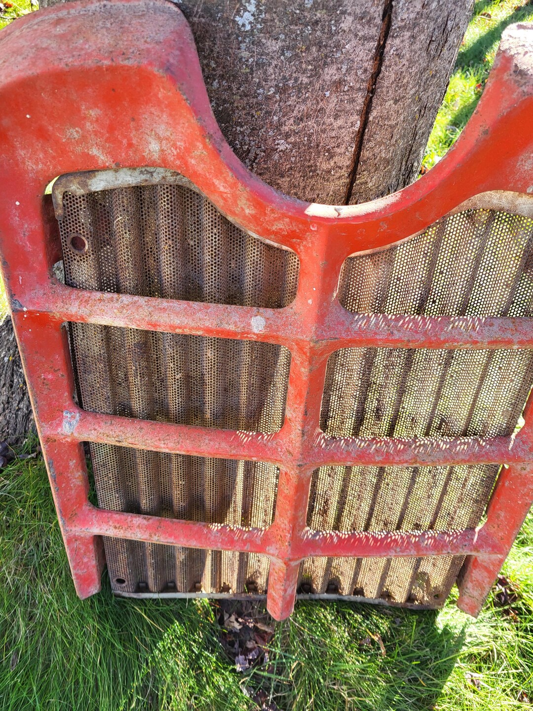 Vintage Red Tractor Grill Grille - Etsy