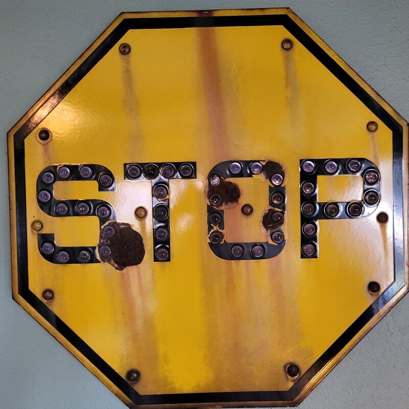 Vintage Stop Sign - Etsy