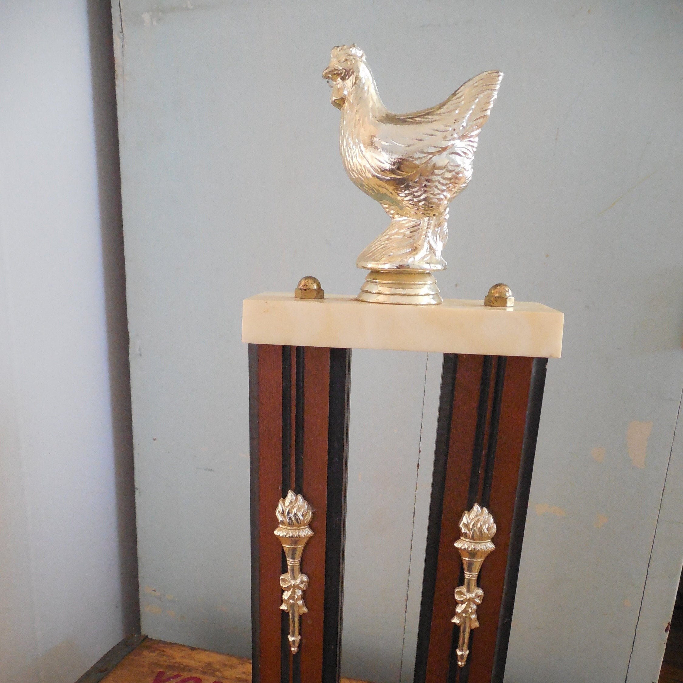 Vintage Poultry Chicken Hen Championship Trophy | Etsy