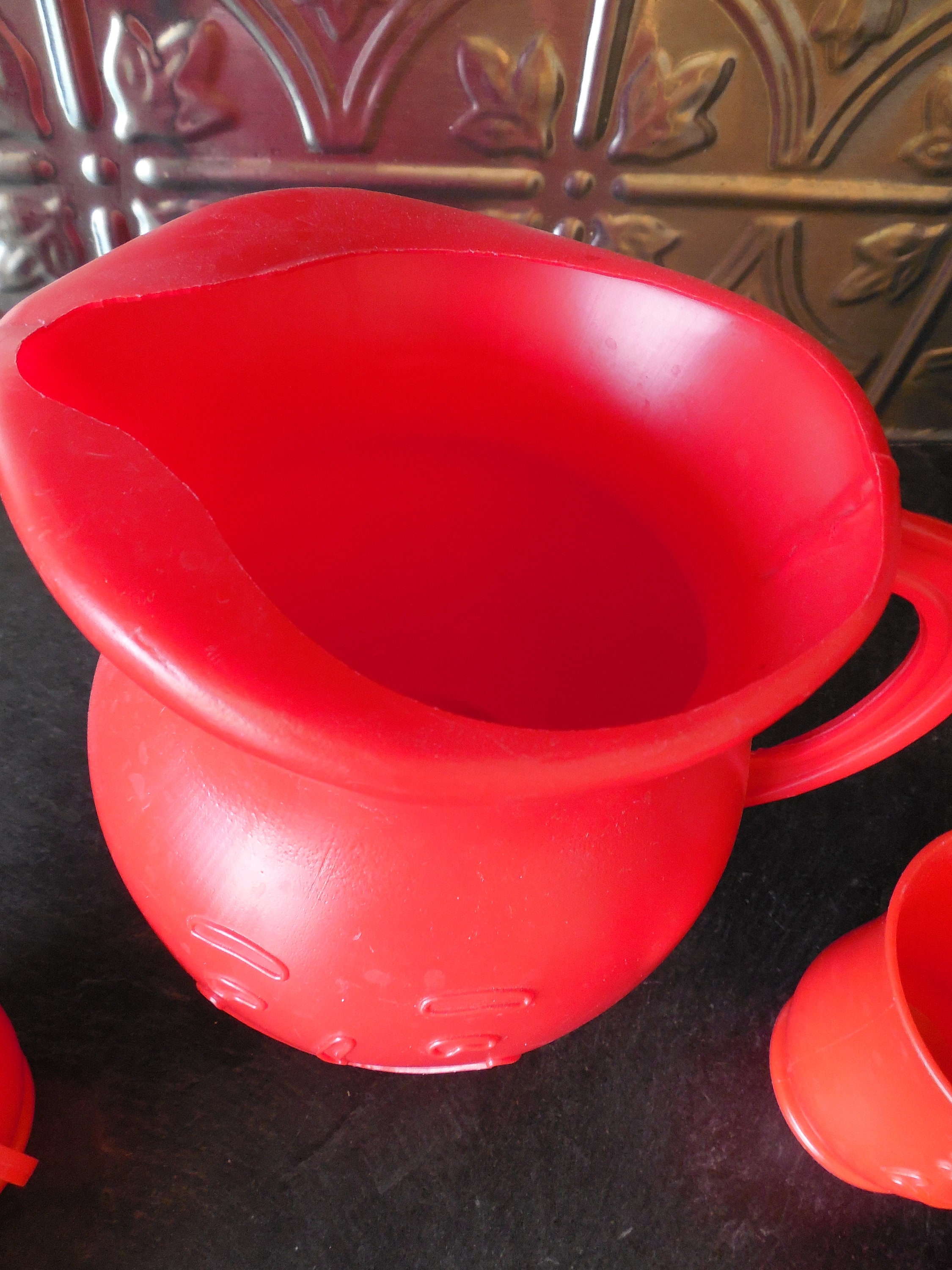 Fun Vintage Smiling Red Kool Aid Pitcher and Four Cups | Etsy