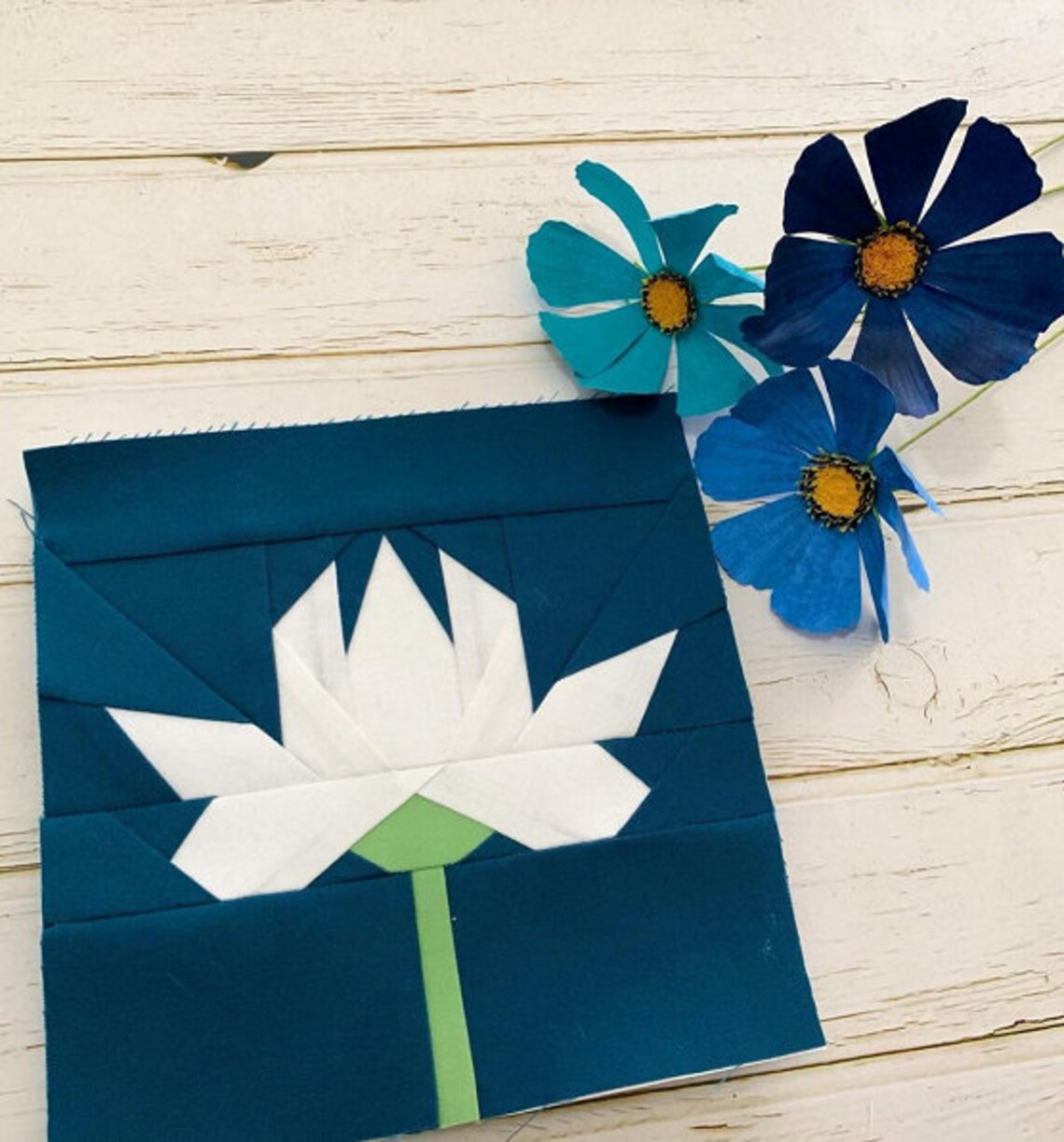 Water Lily Paper Pieced Pattern - Etsy