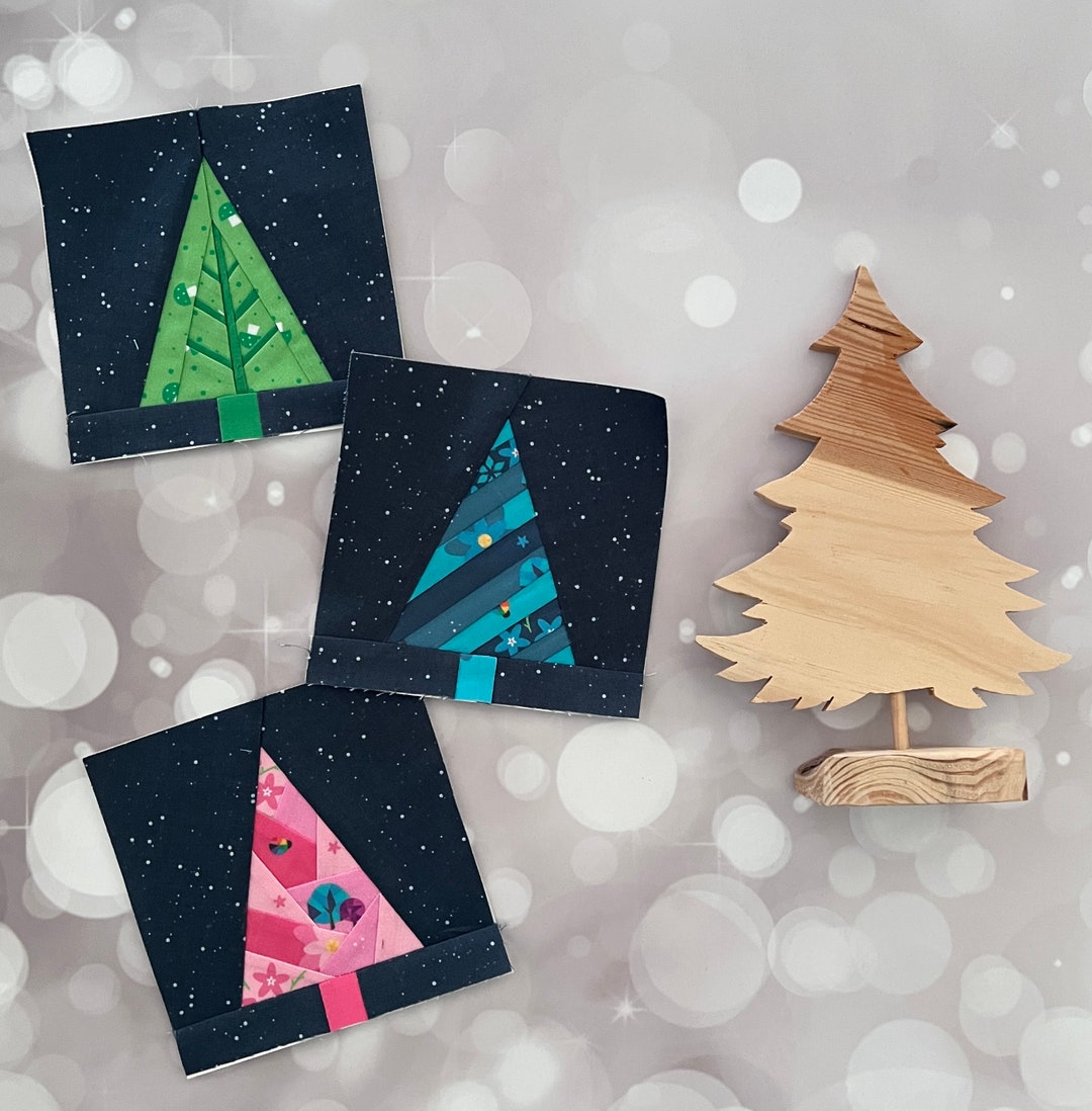 Evergreen Trio Paper Pieced Pattern - Etsy