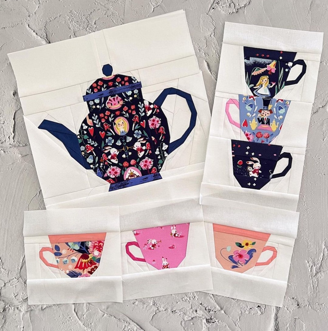 Tea Party Paper Pieced Pattern - Etsy