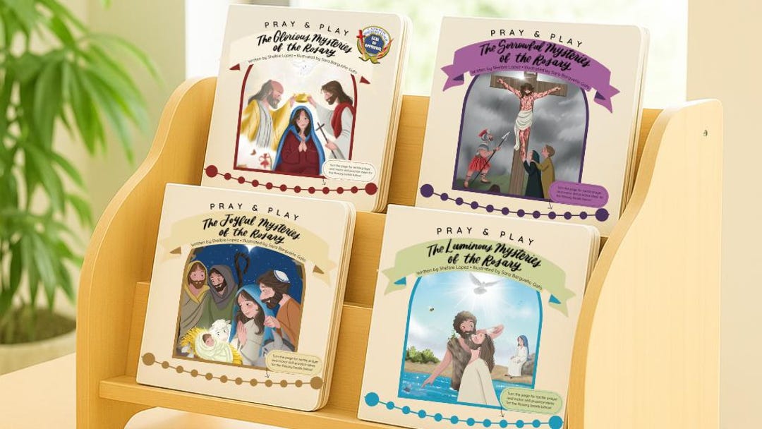 Pray and Play the Rosary - Interactive Board Books (4-book Set) for ...