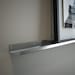 18 in Floating Ledge for Photos and Pictures Stainless Steel, White and ...