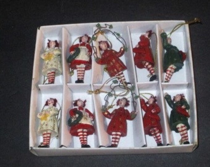 Vintage Miniature Folk-art Mary Beth Baxter Ragdoll Christmas Ornament ...