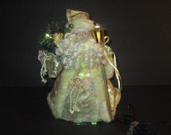Gold Santa Tree Topper - Etsy