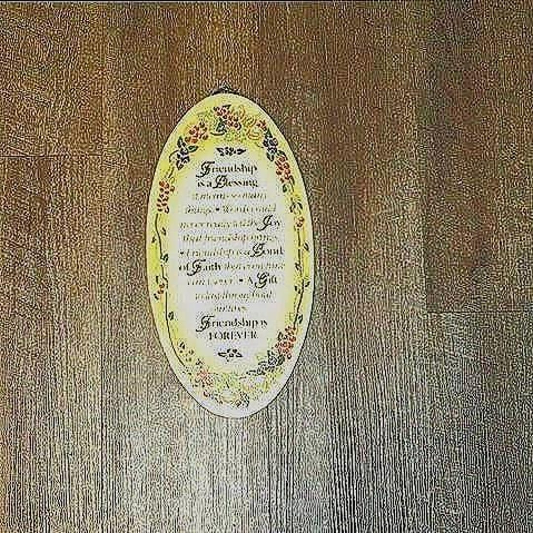 Friendship is a Blessing Wood Wall Plaque, 12" Tall X 6" Wide ...