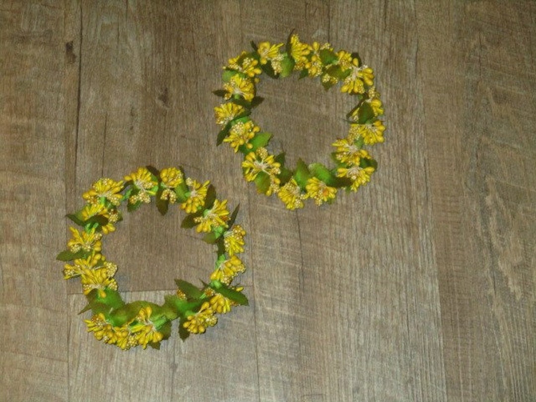 Yellow Pip Berry Candle Ring, 6 Inch Diameter, Primitive/ Farmhouse ...