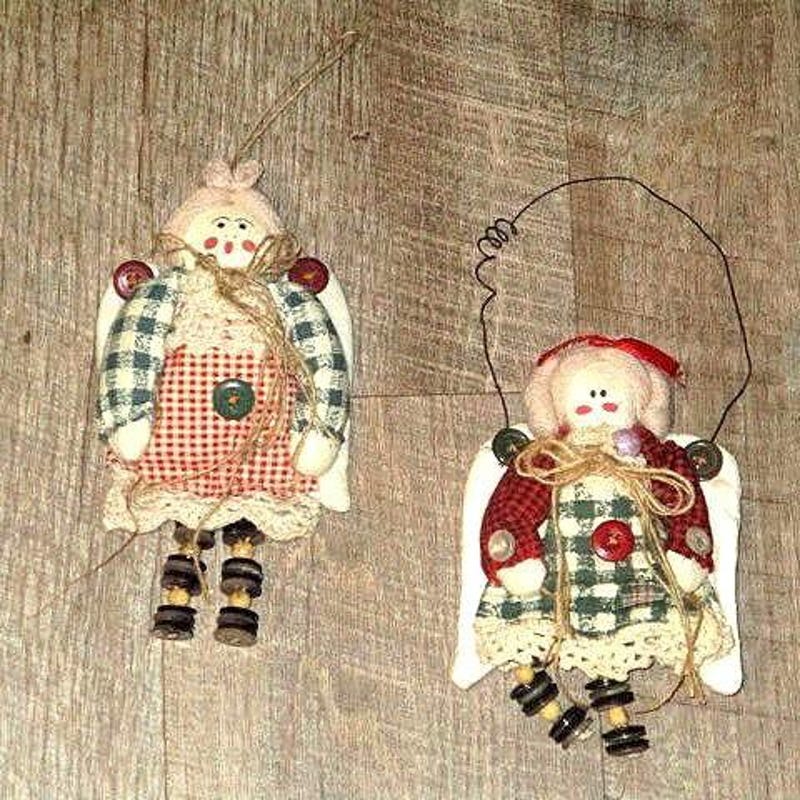 Button Angels Ornaments - Etsy