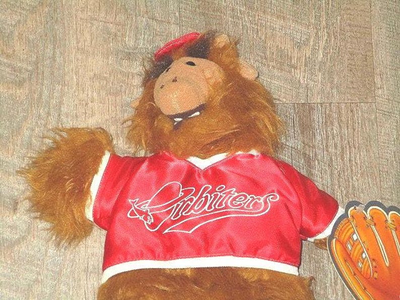 Burger King Alf Plush Hand Puppet, 1988, Baseball Player, 11 1/2" Tall ...