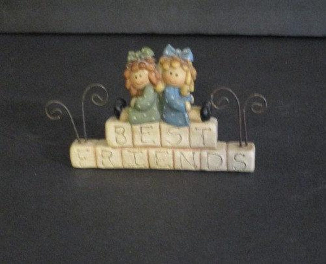 Resin Best Friends Block Figurine, Blossom Bucket, Tabletop, 2 3/4 ...