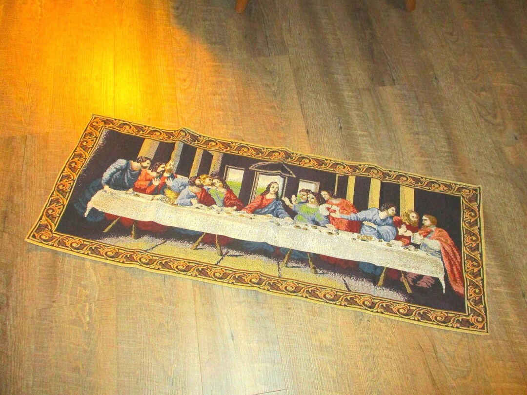 Last Supper Tapestry Table Runner, 38 Long X 13 Wide, Tabletop Decor - Etsy