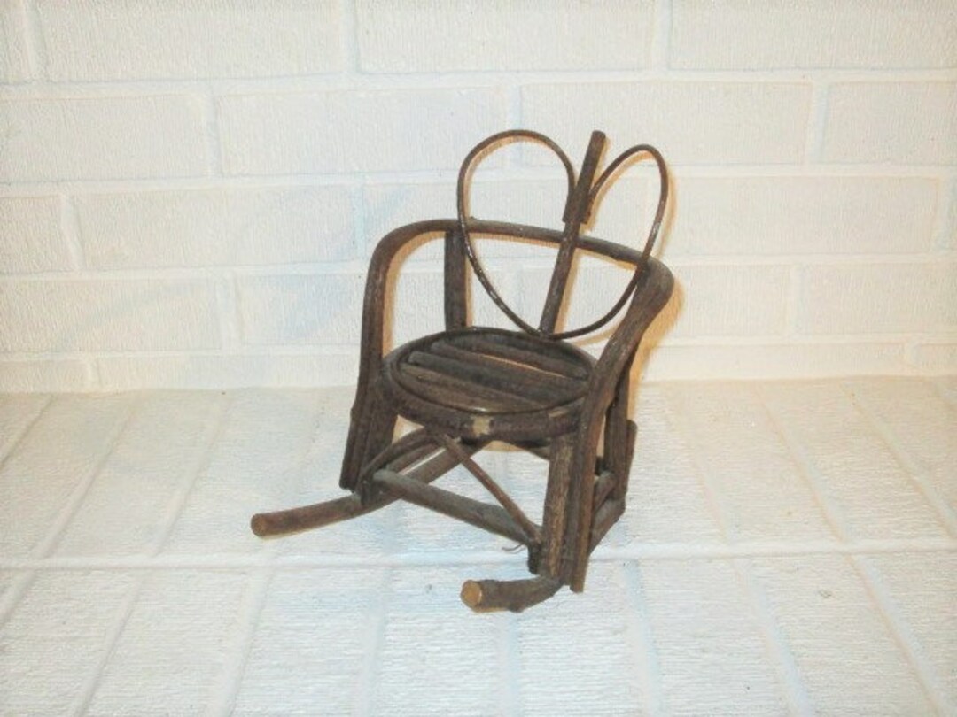Grapevine Rocking Chair, 9 Inch Chair, Doll Accesory, Primitve ...