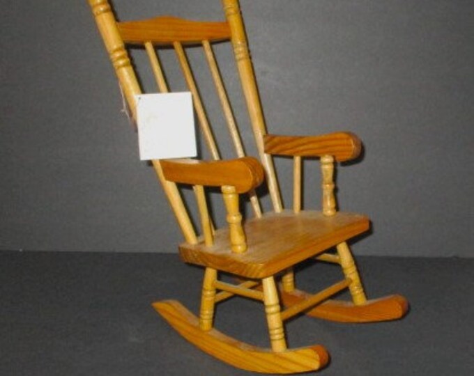 Vintage Doll Rocking Chair, Wood Rocking Chair, 15 Inch Tall Chair ...