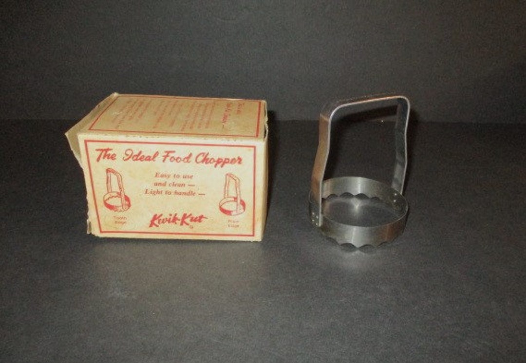 Kwit Kut Aluminum Ideal Food Chopper With Tooth Edge, Made in USA, With ...