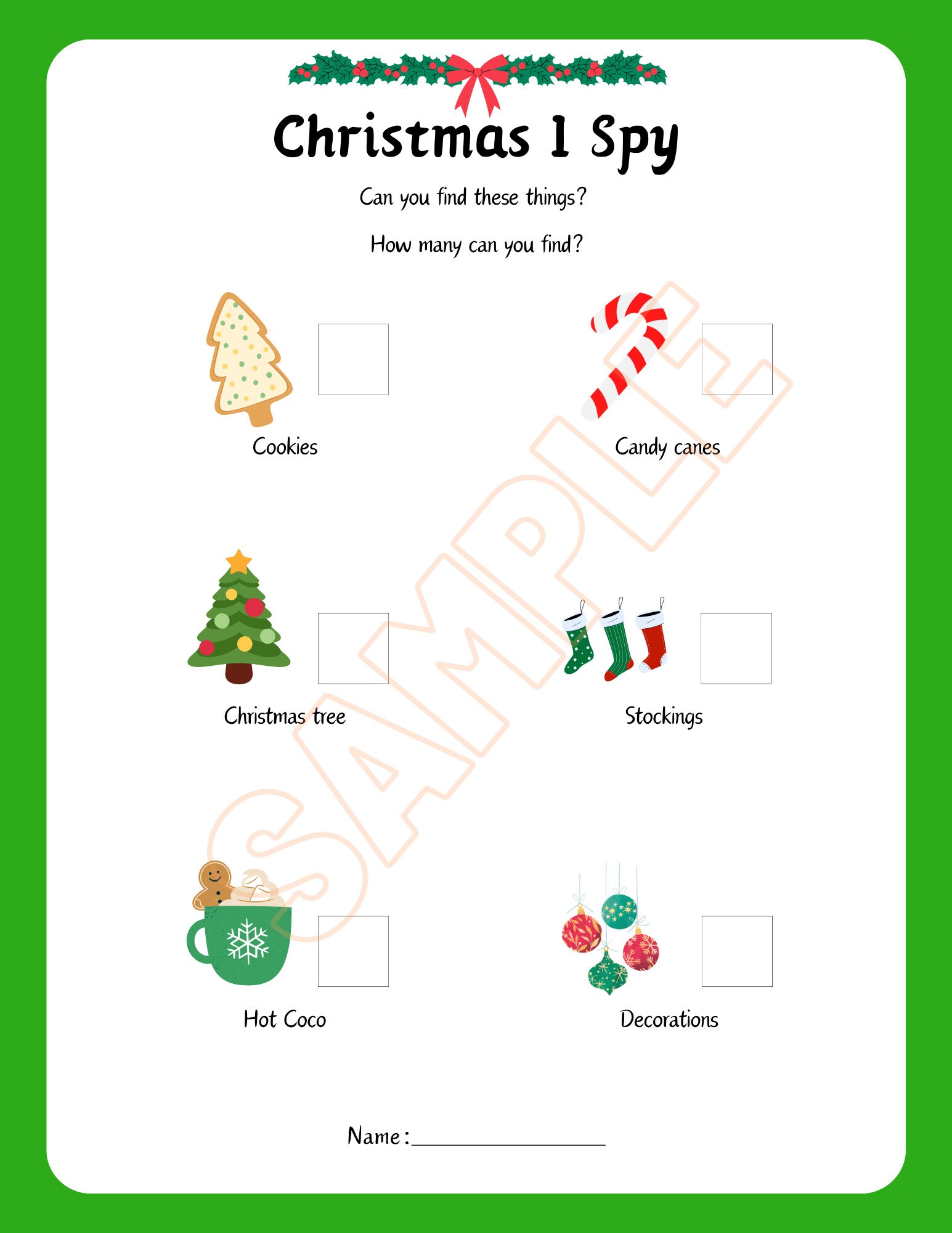 Printable Christmas Activity Pages - Etsy