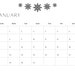 Printable 2024 Black and White Wall Calendar - Etsy