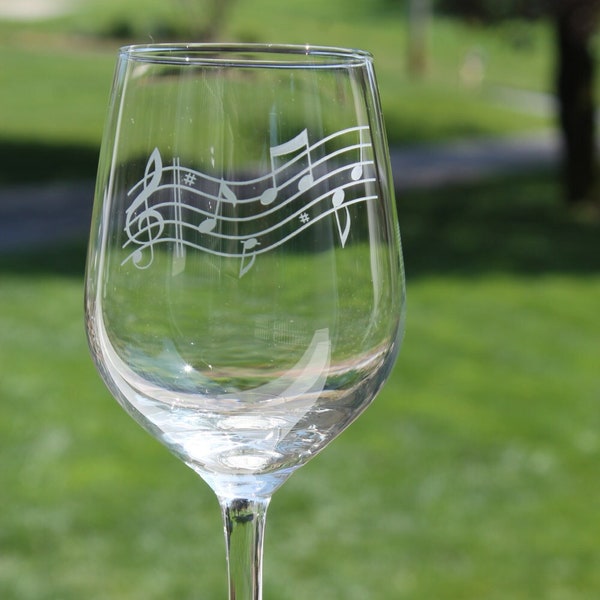 Music Note Glass - Etsy