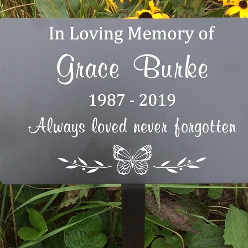 Laser Engraved Metal Plate Custom Memorial Plaque - Etsy