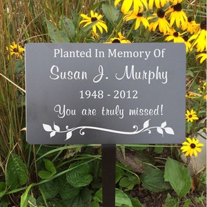 Outdoor Memorial Sign Memorial Plaque Garden Plaque Metal - Etsy