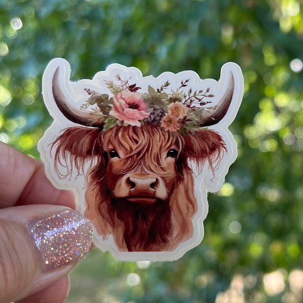 Highland Cow Vehicle Decal - Etsy
