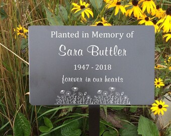 100% Custom Garden Sign, Personalized Garden Plaque, Garden Dedication ...