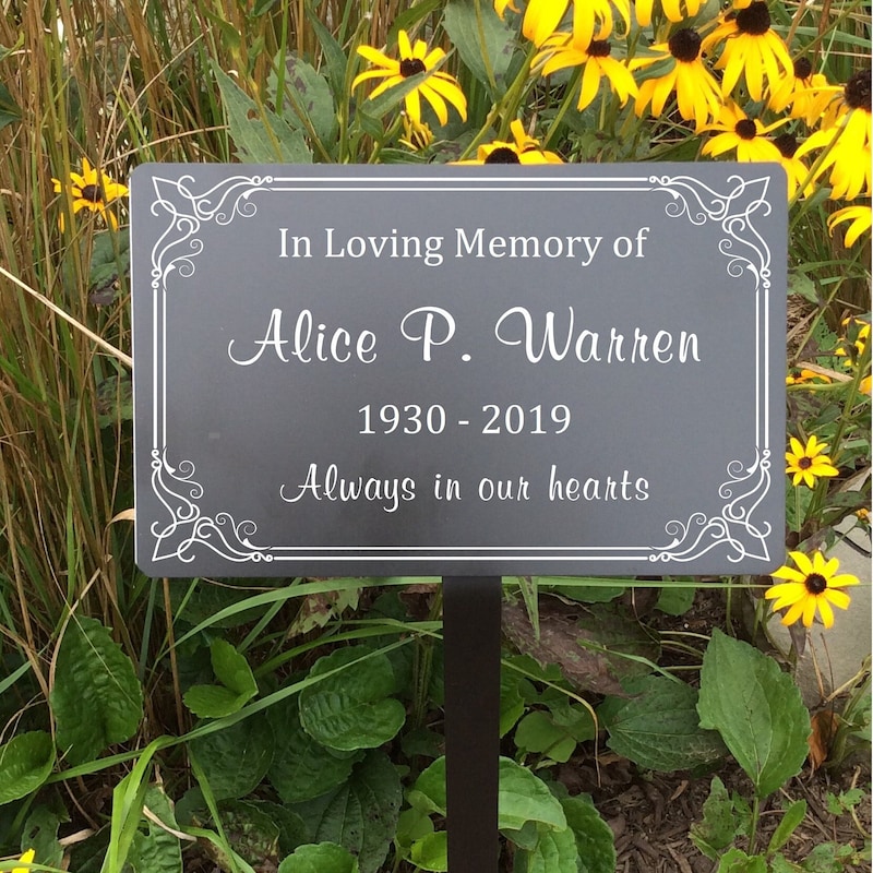 Metal Grave Marker - Etsy