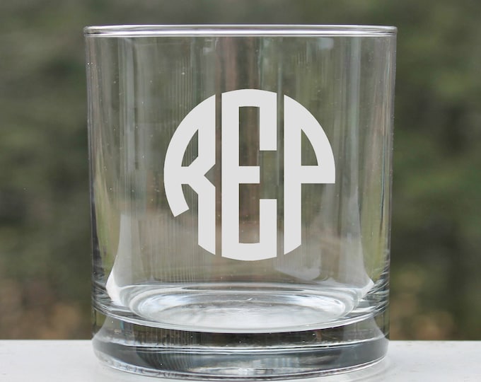 Personalized Whiskey Glasses, Monogram Whiskey Glass, Whiskey Glasses ...
