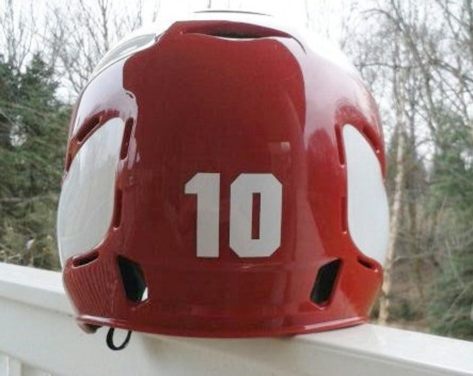 Custom 1 1/2 Inch Individual Helmet Numbers Dye Cut for Each Player ...