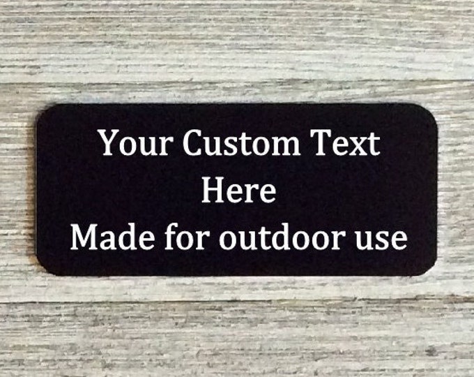 Custom Metal Plaque Engraved With Custom Text Outdoor Plaque - Etsy