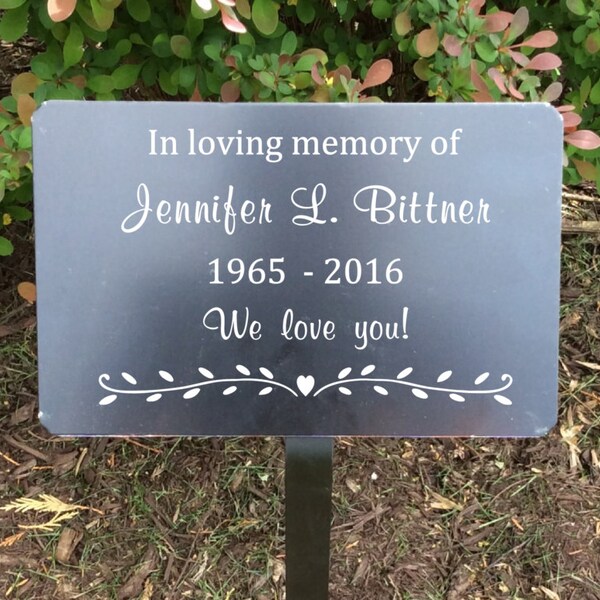 Memorial Tree Plaque - Etsy