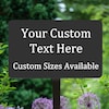 Tree Plaque Marker Metal Garden Sign 5x3 With Stake, Metal Name Plate ...