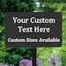 Tree Plaque Marker Metal Garden Sign 5x3 With Stake, Metal Name Plate ...